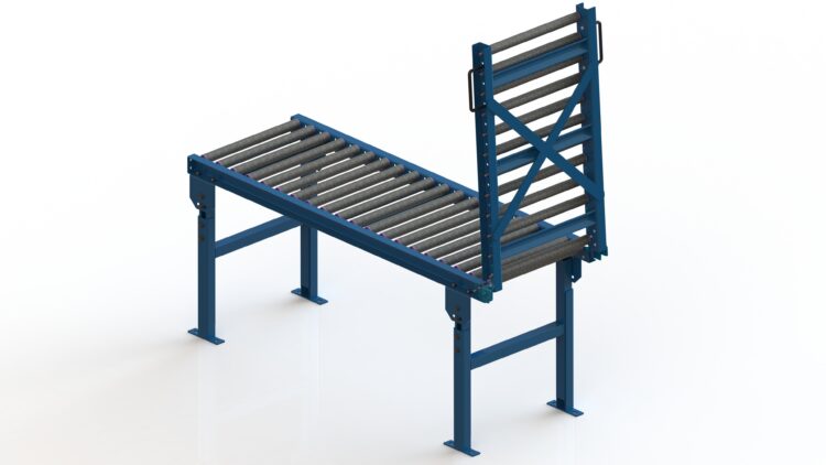 GRLG1418M Hinged Gate Gravity Roller Conveyor - Rolmaster Conveyors
