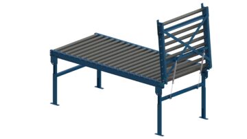 GRLG1916 Gas Cylinder Assisted Hinged Gate Gravity Roller Conveyor ...